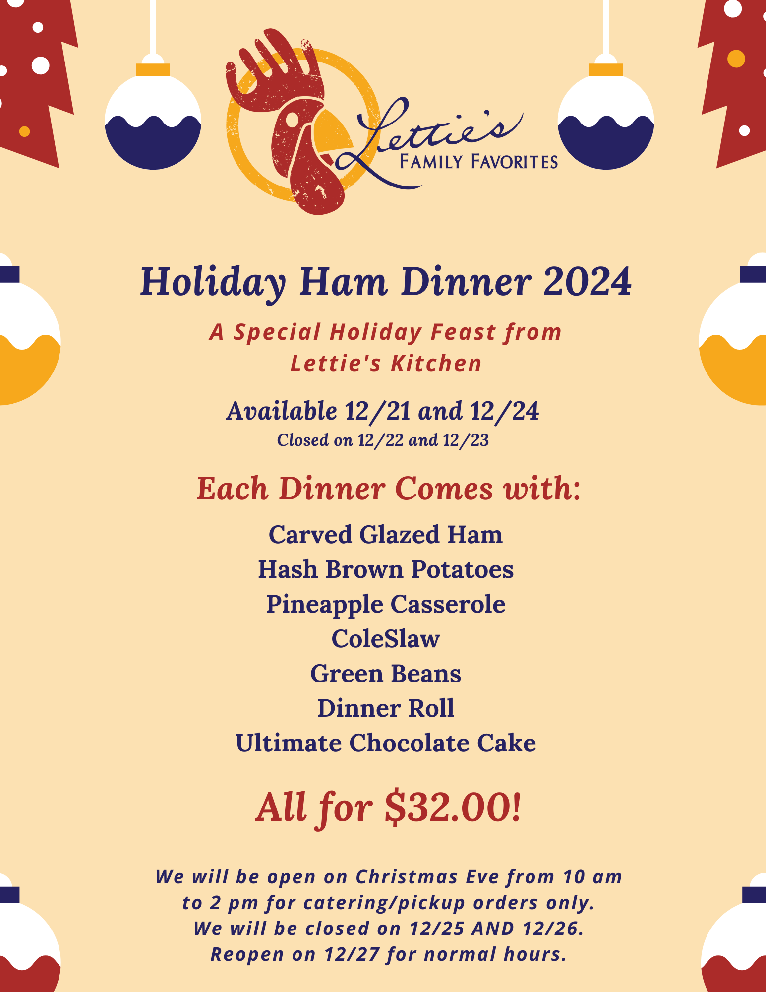 Holiday Ham 2024 – Lettie's Kitchen